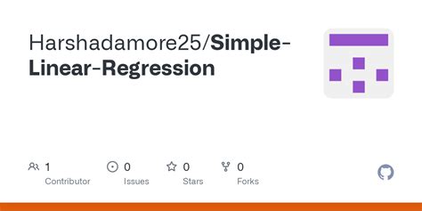 Github Harshadamore Simple Linear Regression