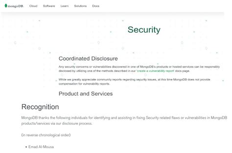 Emad Al Mousa Mongodb Database Security Ninja