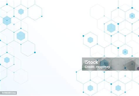 기술 배경 및 과학 스타일의 추상 육각 형 분자 구조 의료 디자인 벡터 일러스트레이션 0명에 대한 스톡 벡터 아트 및 기타