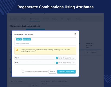 Prestashop Product Attribute Image Display Attribute Options As