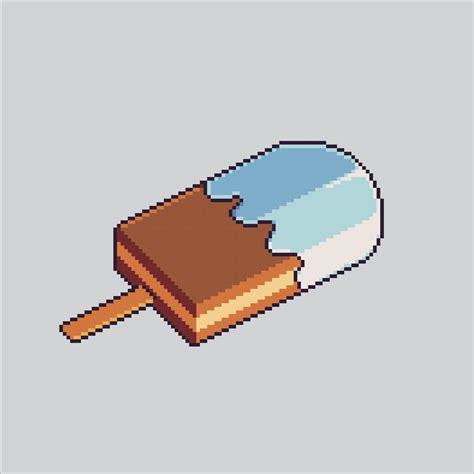 Pixel Art Illustration Ice Cream Pixelated Gelato Ice Cream Sundae