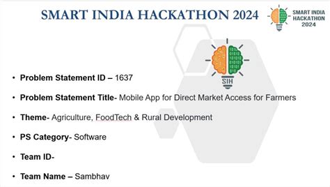 Smartindiahackathon Agritech Innovation Ruraldevelopment