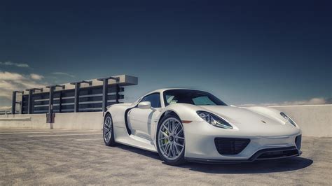 Car 4k Supercar Porsche 918 Spyder White Car Vehicle Porsche Hd