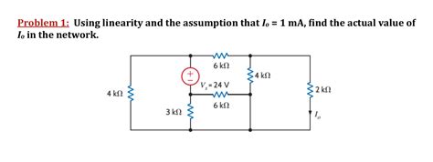 solved problem 1 using linearity and the assumption that lo
