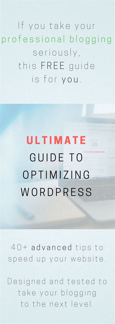 Wordpress Optimization A Comprehensive Guide For Bloggers Learn Wordpress Blogging Basics