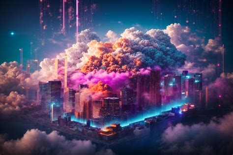 Premium Ai Image Photo Cloud Computing Technology