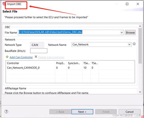 Etas Cp Autosar Rta Car工具使用教程 Isolar A导入dbc文件 Etas教程 Csdn博客