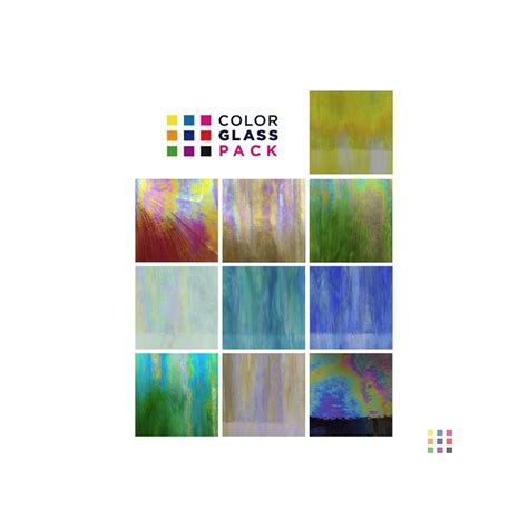 Wissmach Iridescent Glass Pack 10 Small Sheets