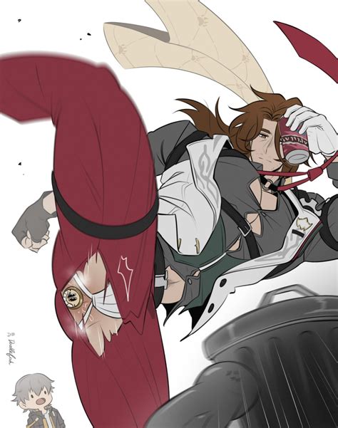 Rule 34 Ass Bara Bulge Clothing Doodlefish75 Gallagher Honkai Star