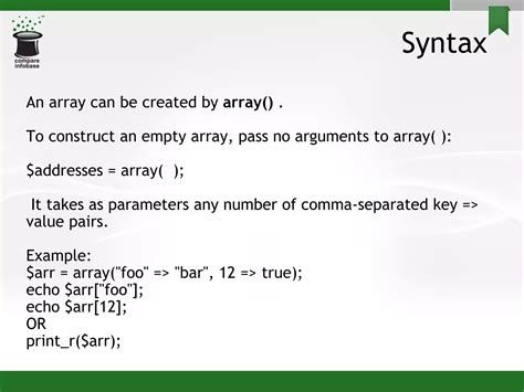 Arrays In PHP PPT Programming Languages Computing