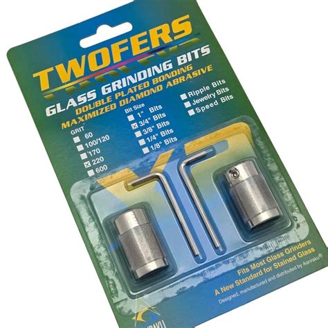 2 Grinder Bits Diamond 34 220 Fine Aanraku 2 Fers Fits Most Glastar