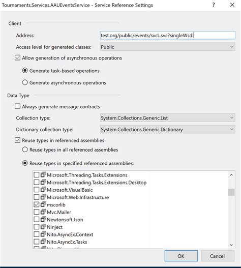 NET Problem With WCF Service Reference Issue Microsoft Dotnet GitHub