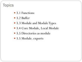 NodeJs Modules Pdf