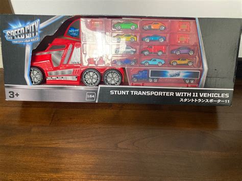 BNIB Speed City Stunt Transporter With Vehicles Hobbies Toys
