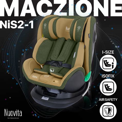 Автокресло Nuovita Maczione NiS2-1 детское, для новорожденных малышей ...
