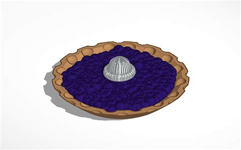 3d Design Blueberry Pie Tinkercad