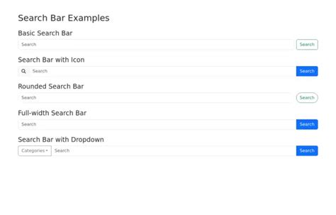 Navbar Bootstrap 5 Example