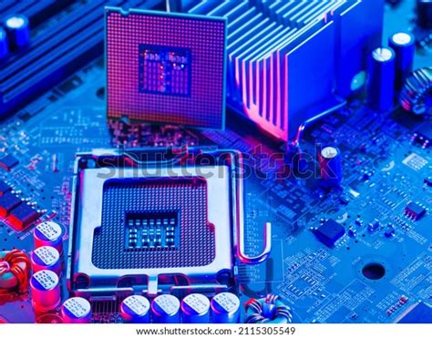 Macro Photography Computer Processor Printed Circuit Stock Photo Shutterstock