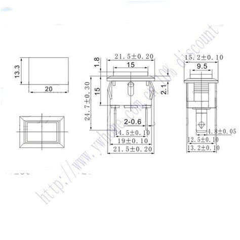 5 Pcs 2 Pin Red Momentary Push Button Switch 6a 25 Vicedeal