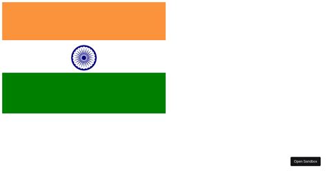 Indian Flag Codesandbox