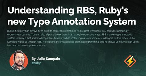 understanding rbs ruby s new type annotation system honeybadger