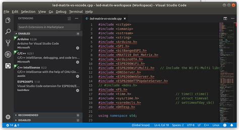 Arduino H And Esp8266 Includes Have Squiggles · Issue 829 · Microsoft