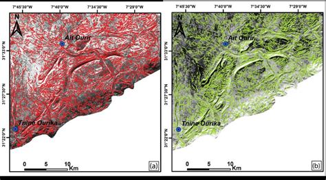 Total Lineaments Maps Extracted A From Band 8 B From The Pc1 Image