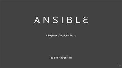 Ansible A Beginners Tutorial Part 2 Youtube