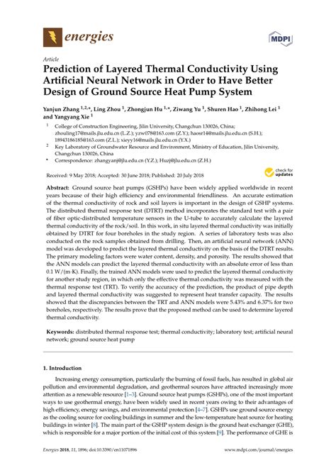 Pdf Prediction Of Layered Thermal Conductivity Using Artificial