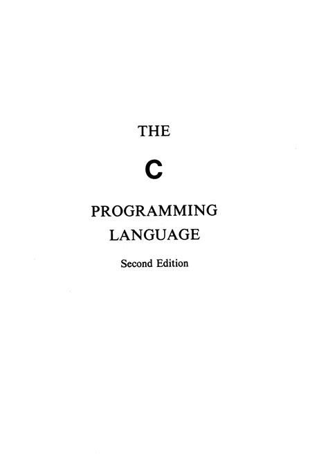 Solution The C Programming Language 2nd Edition Ritchie Kernighan