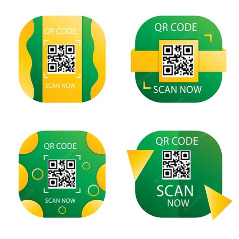 Premium Vector Qr Code Label Set Premium Vector Qr Code Label Set