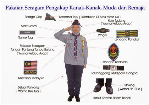 Baju Pengakap Perempuan Sekolah Rendah Pengakap Pemimpin Original New