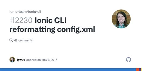 ionic cli reformatting config xml · issue 2230 · ionic team ionic cli