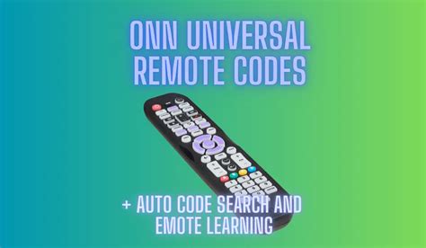 Onn Universal Remote Codes Quick Pairing And Setup Instructions The Home Theater Diy