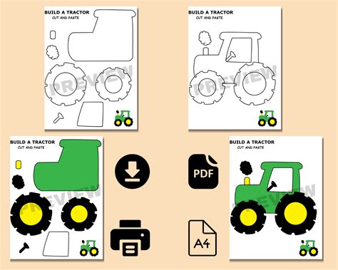 Printable Tractor Template [2025]