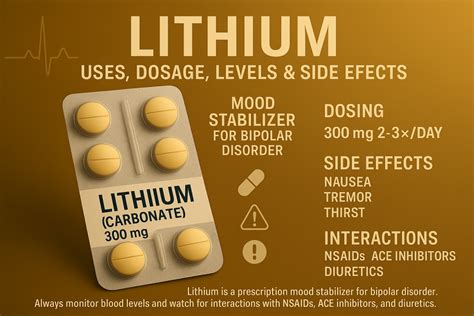 Lithium Uses Dosage Levels And Side Effects