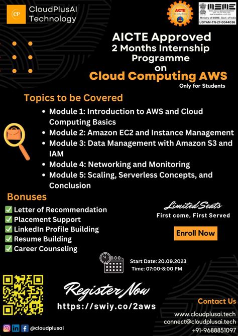 Cloudplusai Technology On Linkedin Cloudcomputing Aws Internship