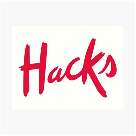 Hacks Logo Art Print For Sale By Khurst Redbubble