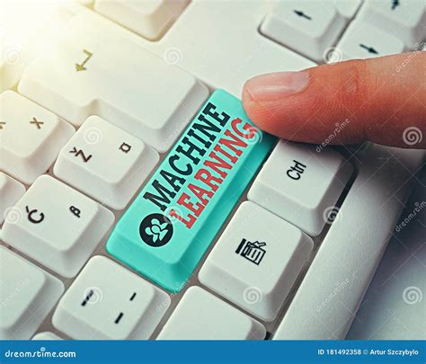 Handwriting Text Writing Machine Learning Concept Meaning Give Computers The Ability To Be