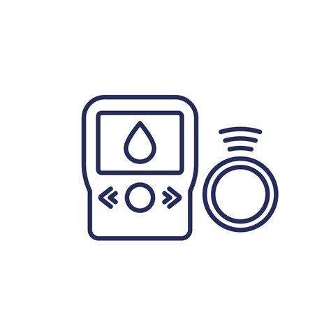 Continuous Glucose Monitor Line Icon 16564479 Vector Art At Vecteezy