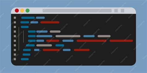 Code à Lécran Illustration Vectorielle Codage Plat Ou Texte De Script De Programmation Sur Le