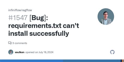 Bug Requirements Txt Can T Install Successfully Issue Infiniflow Ragflow GitHub