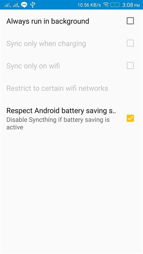 How To Setup Android App To Sync Only When Running In Foreground Android Syncthing Community