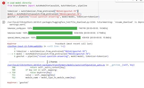 Mbzuai Geochat 7b · Keyerror Geochat