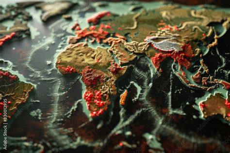 Global Virus Spread Visualization Animated Map Highlighting High Infection Zones Across