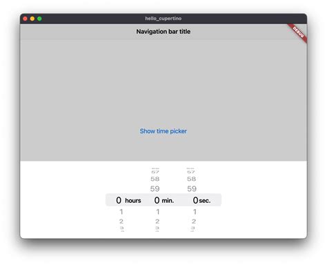 Flutter の Cupertino Widgets を使ってみる