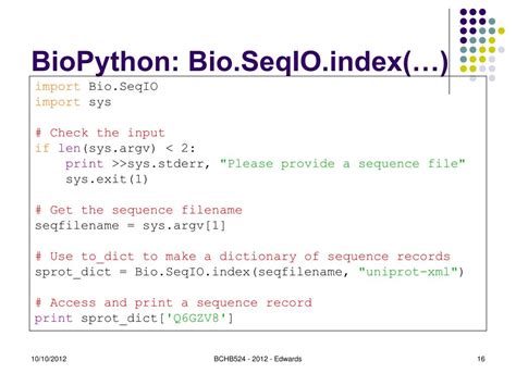 Ppt Sequence File Parsing Using Biopython Powerpoint Presentation