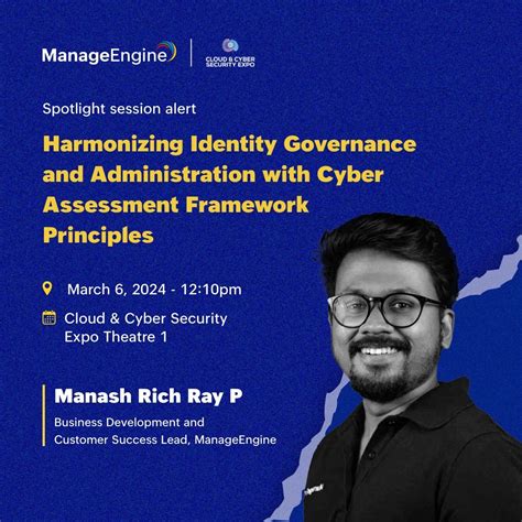 Ccse Techshowlondon Cloudsecurity Cybersecurity Identitygovernance Manageengine