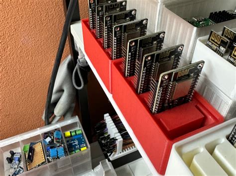 Gridfinity Esp2686 Nodemcu V3 4x Remixed By Kaur Keyn Makerworld