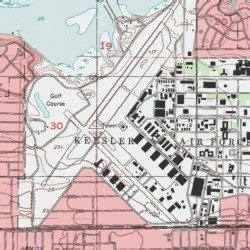 Keesler Afb Map Color 2018